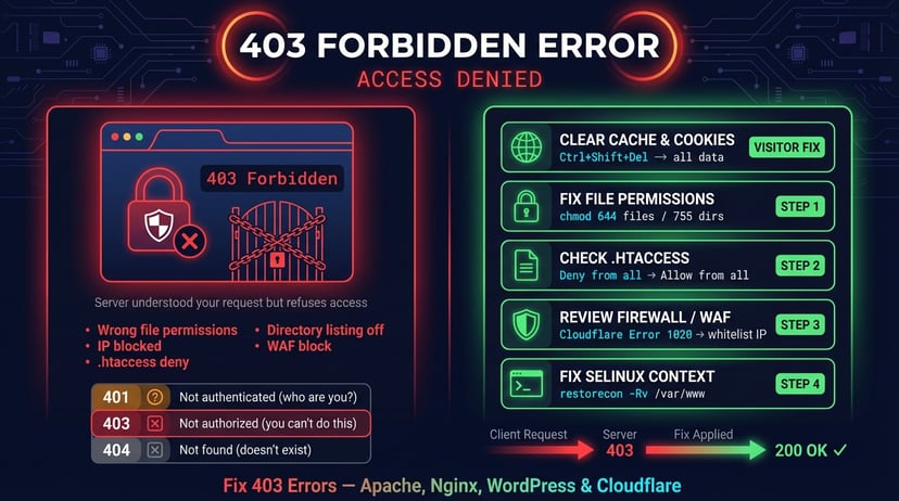403 Forbidden Error: Arti, Penyebab, dan Cara Mengatasinya | DNS Robot